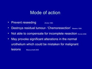 Intravesical Therapy: Old trials, new agents and new approaches | PPT