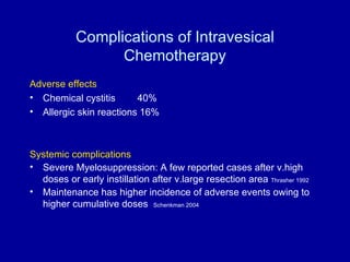Intravesical Therapy: Old trials, new agents and new approaches | PPT