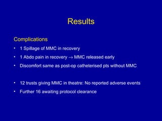 Intravesical Therapy: Old trials, new agents and new approaches | PPT