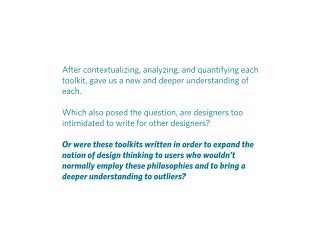 Design Toolkit Analysis | PDF