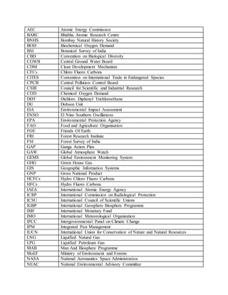 business environment abbreviations | DOCX