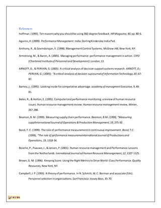 job fit ;;performance management and measurement report | DOCX