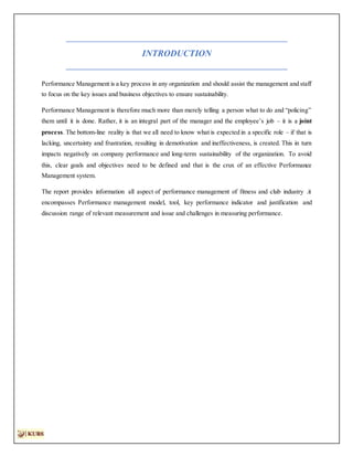 job fit ;;performance management and measurement report | DOCX