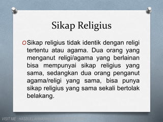Pentingnya Sikap Religius Dalam Kehidupan | PPTX