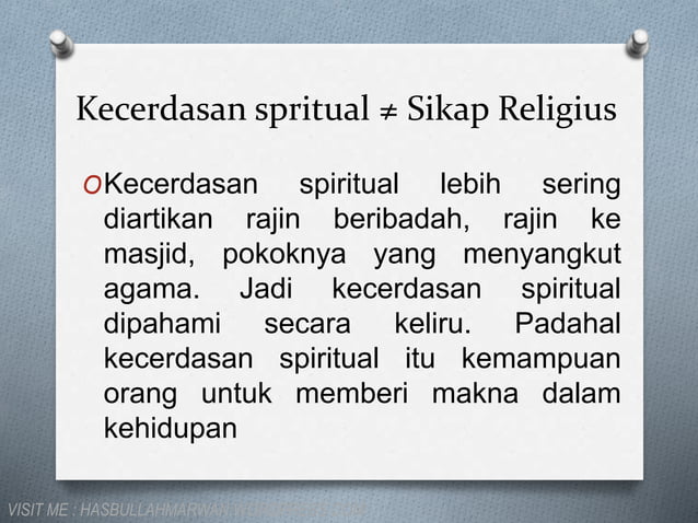 Pentingnya Sikap Religius Dalam Kehidupan | PPTX