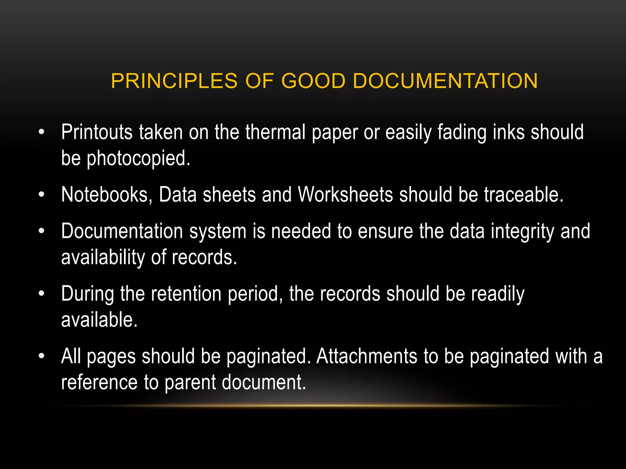 Good documentation practice | PPTX