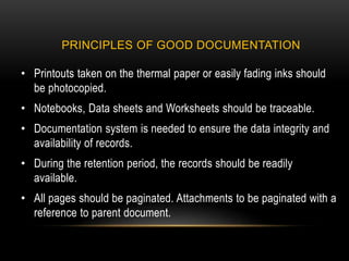 Good documentation practice | PPTX