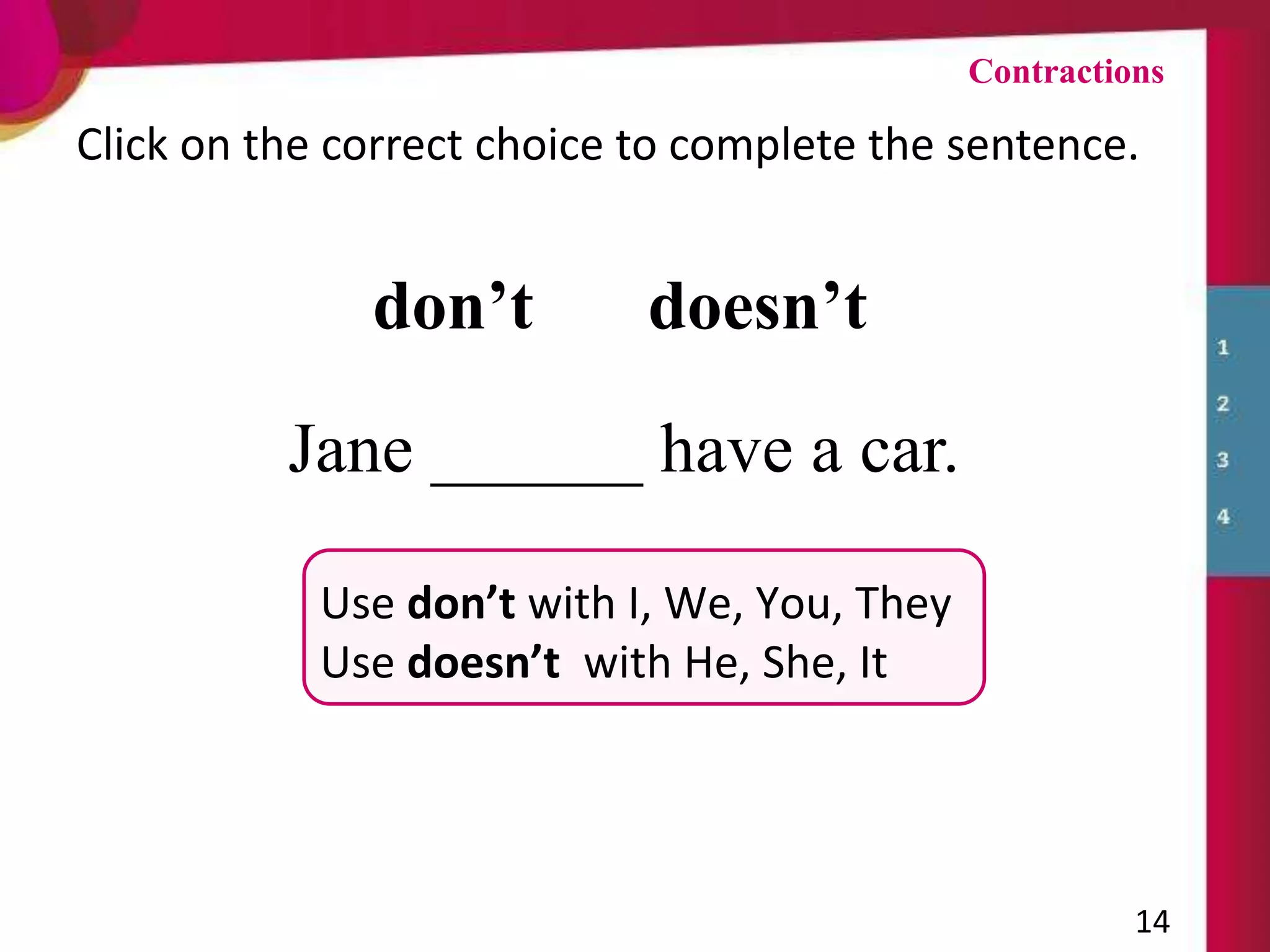 BK 1 Unit 1 to 4 Contractions.ppt