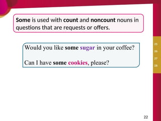 Unit 25 to 28 Count and Noncount Nouns.ppt