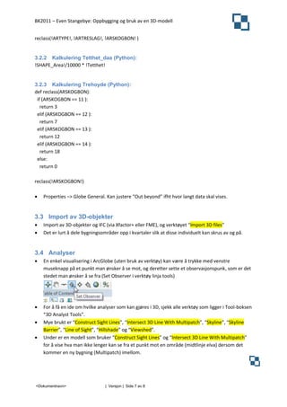 BK2011 Oppbygging og bruk av en 3D modell | PDF