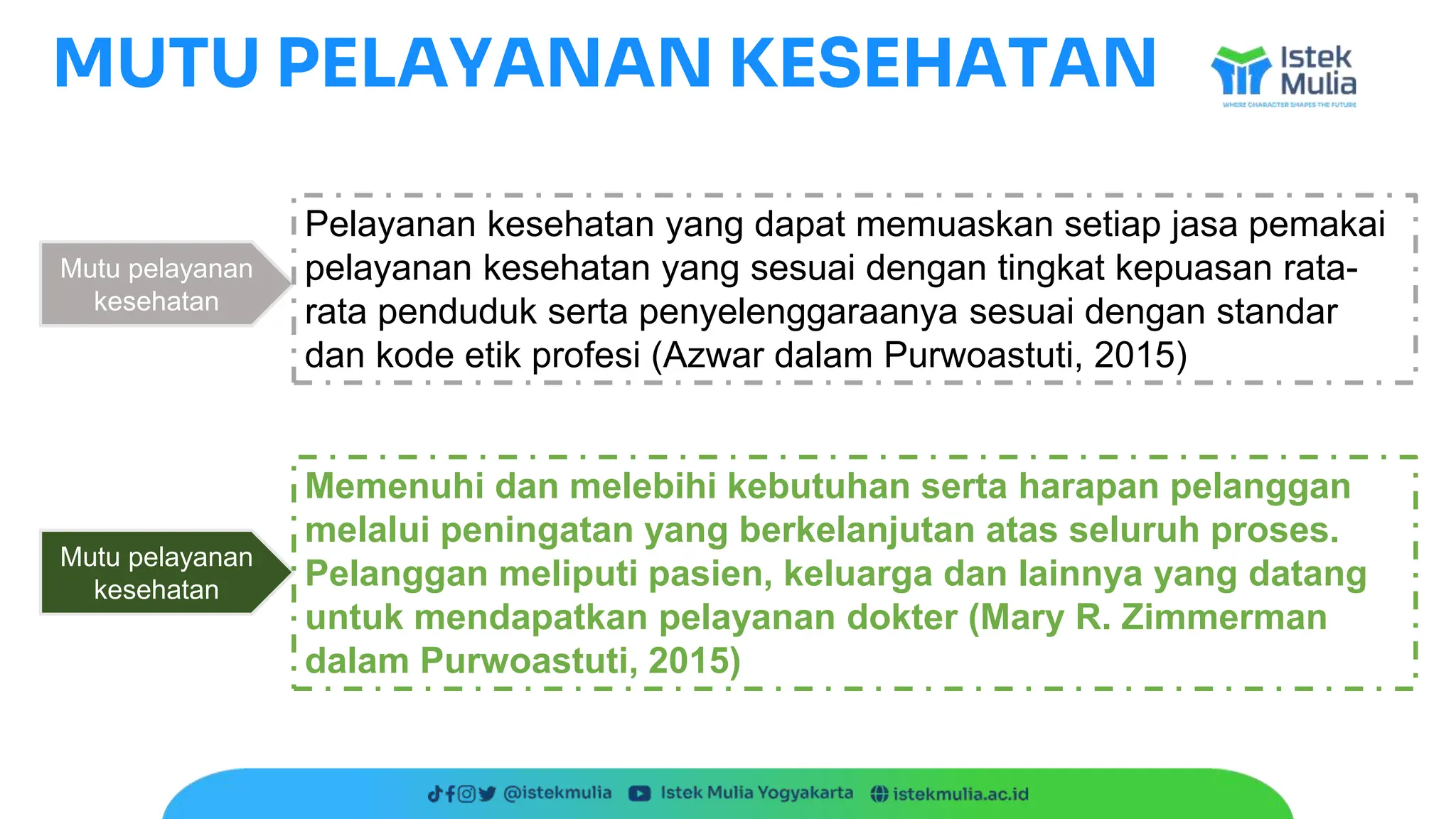 MANAJEMEN MUTU PELAYANAN KESEHATAN- Safirina Aulia Rahmi | PPTX