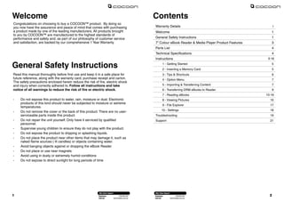 Bk7021 cocoon e book reader manual | PDF