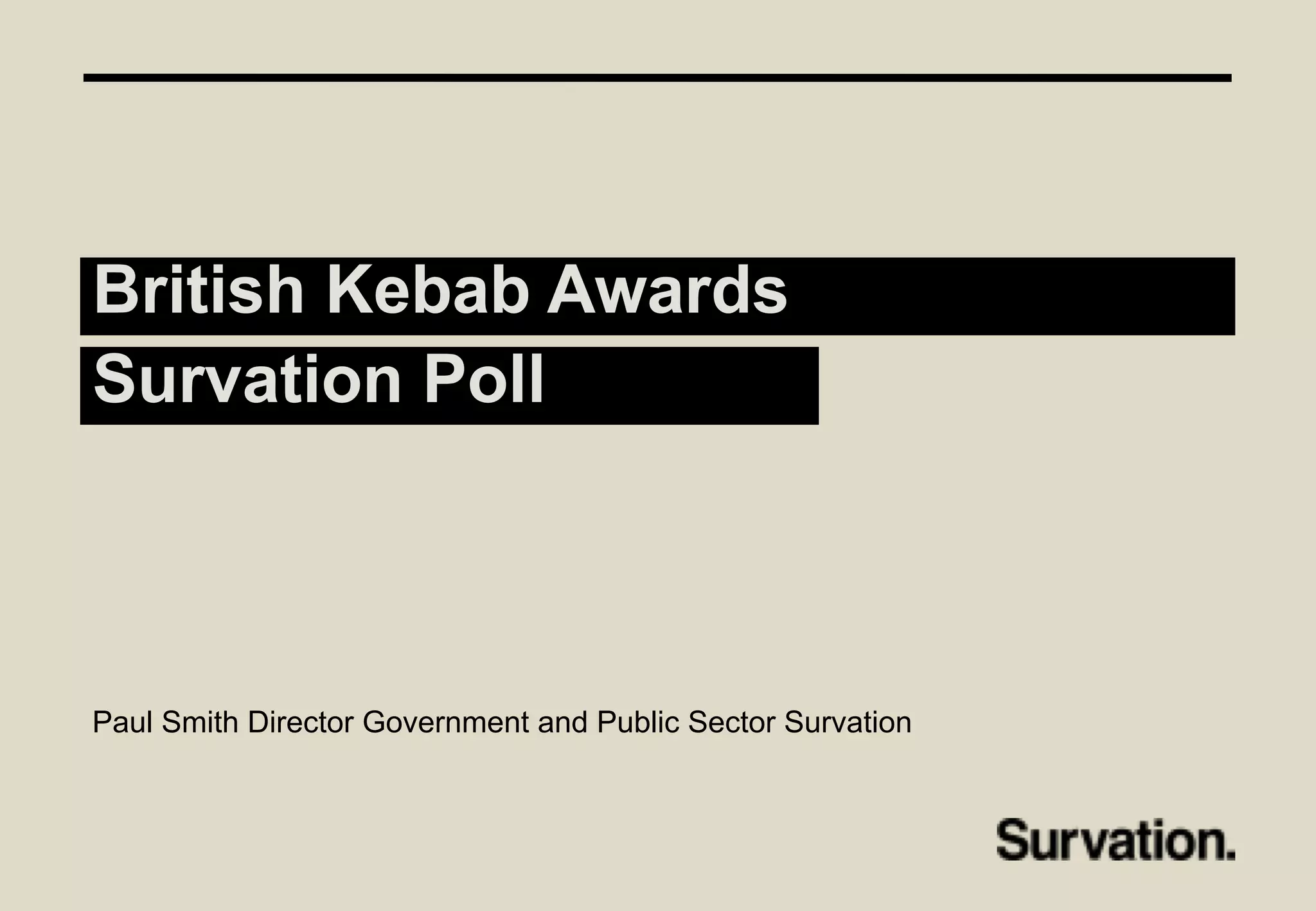British Kebab Awards Survation Poll | PPT