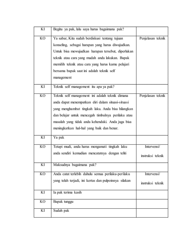 Contoh verbatim behavior | DOCX