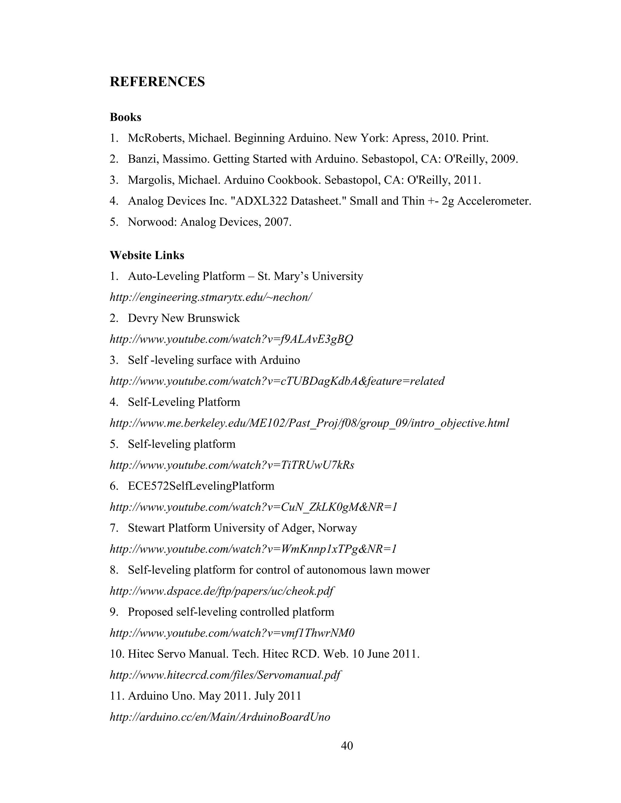 Three-Axis Auto Stabilizing Video Camera Platform | PDF