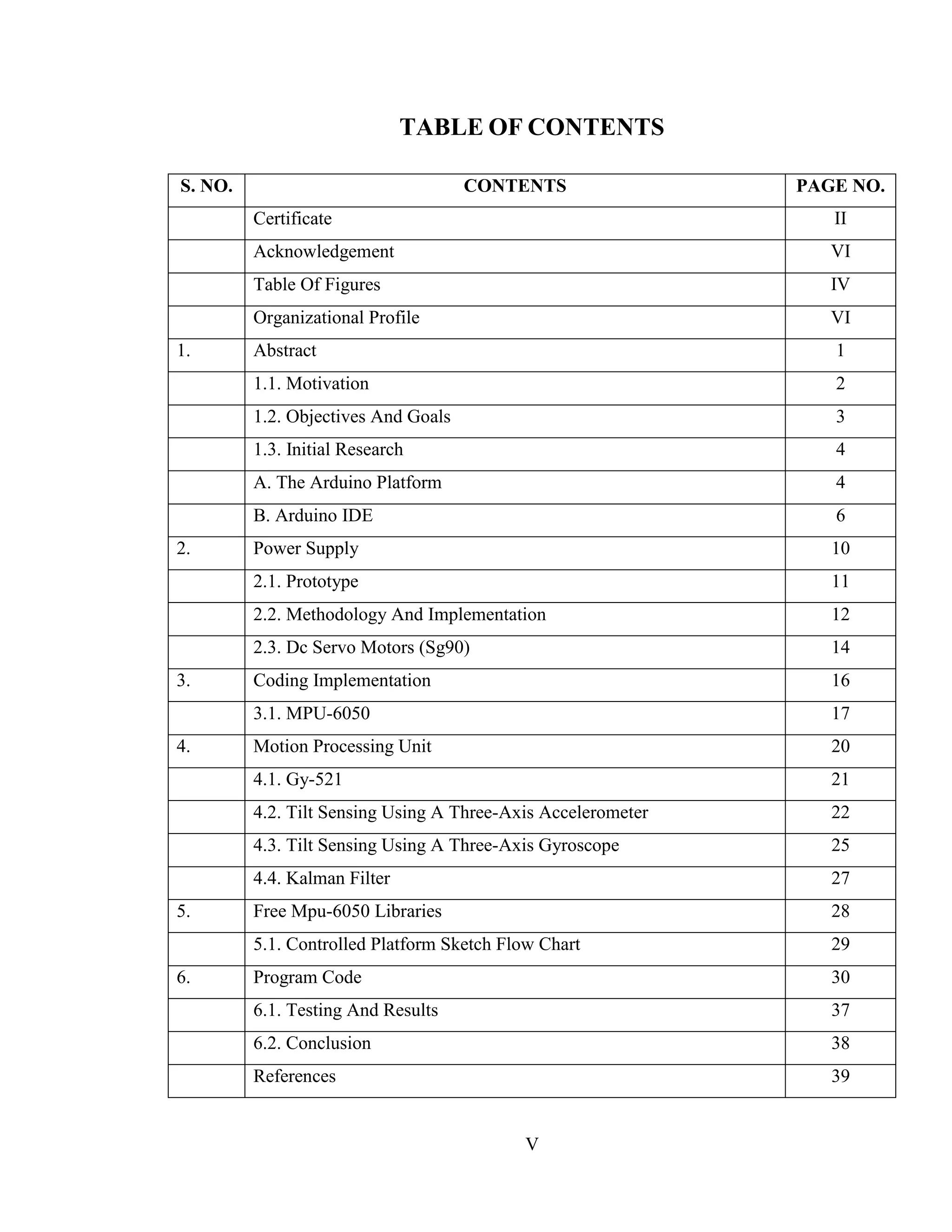 Three-Axis Auto Stabilizing Video Camera Platform | PDF | Radio Control ...