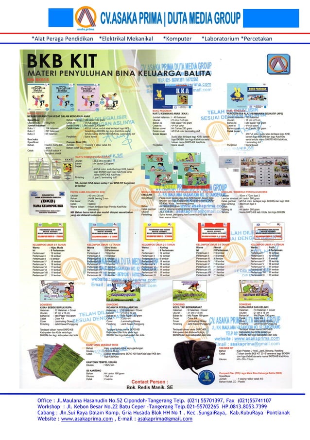 Bkb kit & brosur ape bkb kit 2015 | PDF