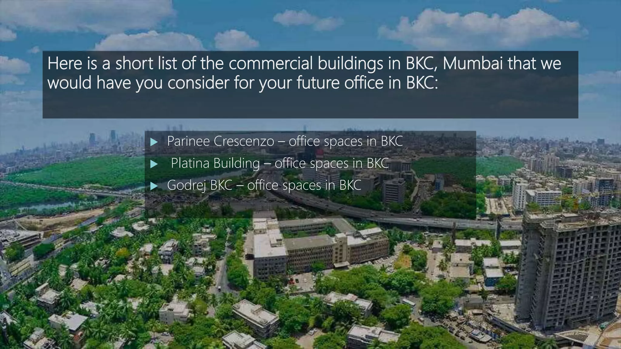 Bkc offices | PPTX | Real Estate Industry | Industries