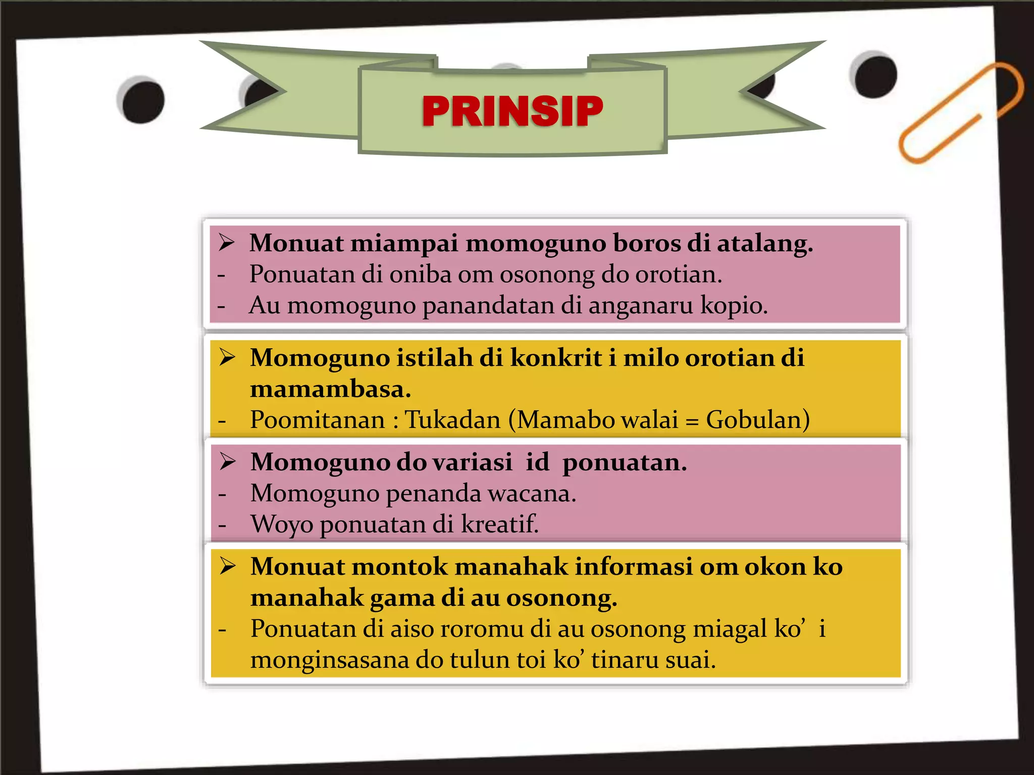 Bkd3093, 1.kopointutunan om tudu monuat | PPTX