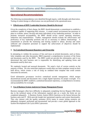 BKD Operational Assessment | PDF