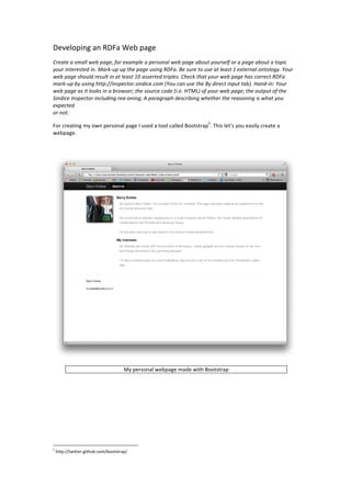 Semantic web assignment 3 | PDF