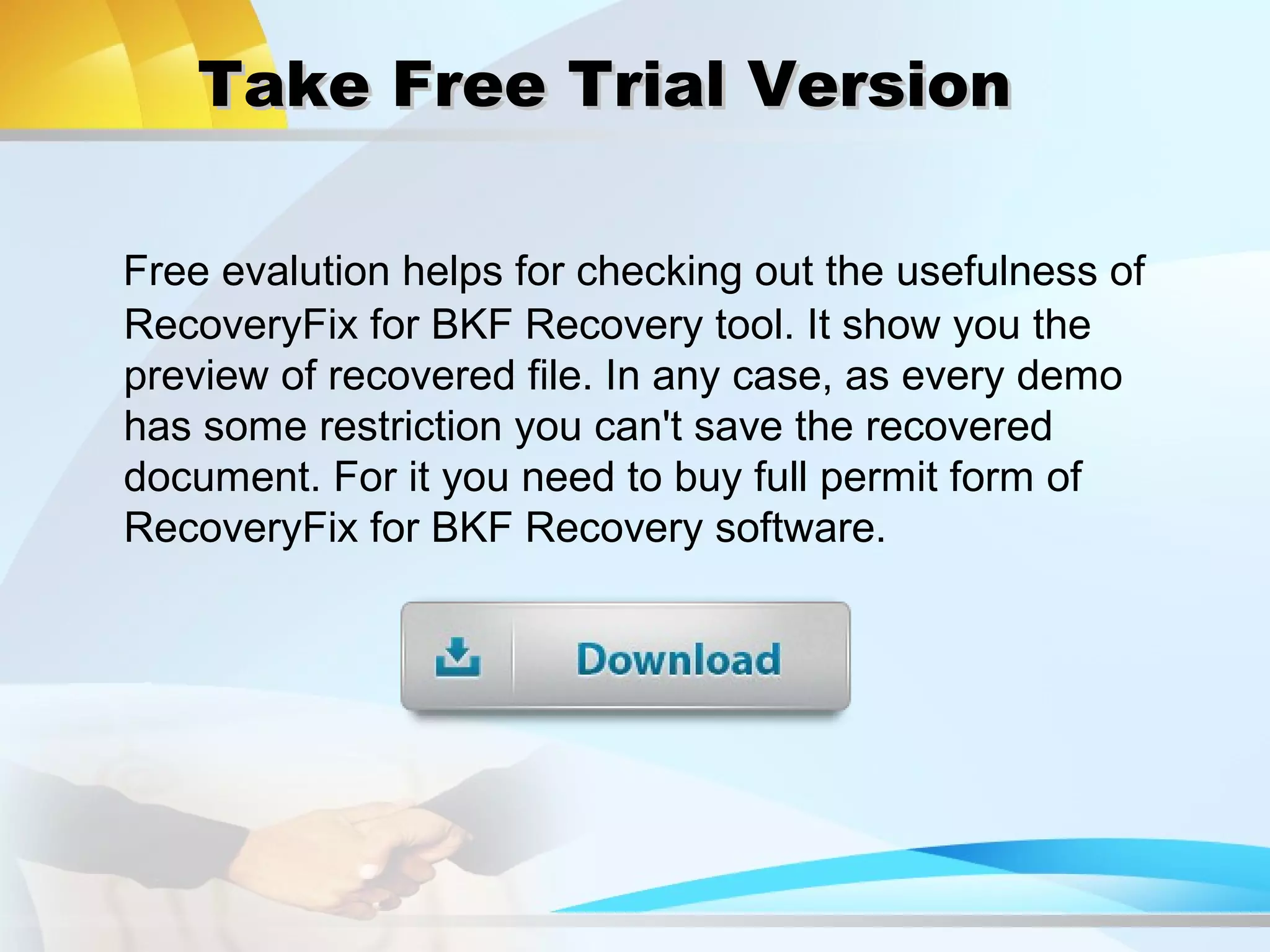 BKF File Recovery | PPT