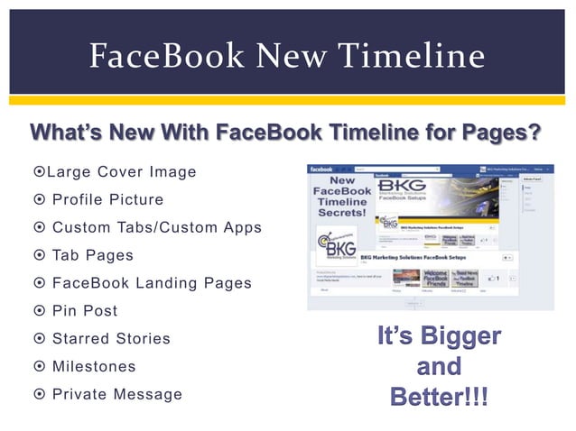 FaceBook Timeline For Pages | PPTX