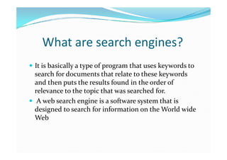 Search Engine | PPT