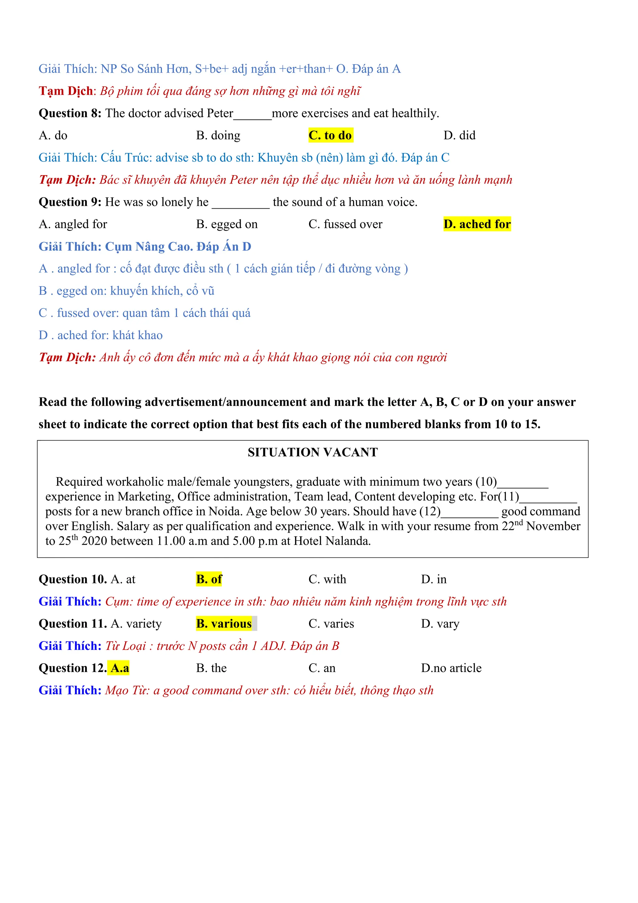 BỘ ĐỀ KIỂM TRA PHÂN LOẠI GIỮA KÌ 1 TIẾNG ANH GLOBAL SUCCESS 12 - FORM ...