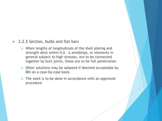 Bki rules for hull inland waterway 2015 | PPT