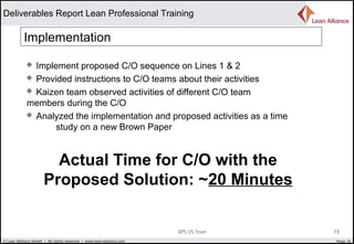 Lean Professional Kaizen - Week 6 of 6 | PPT