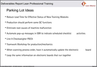 Lean Professional Kaizen - Week 6 of 6 | PPT