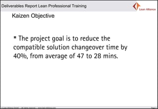Lean Professional Kaizen - Week 6 of 6 | PPT
