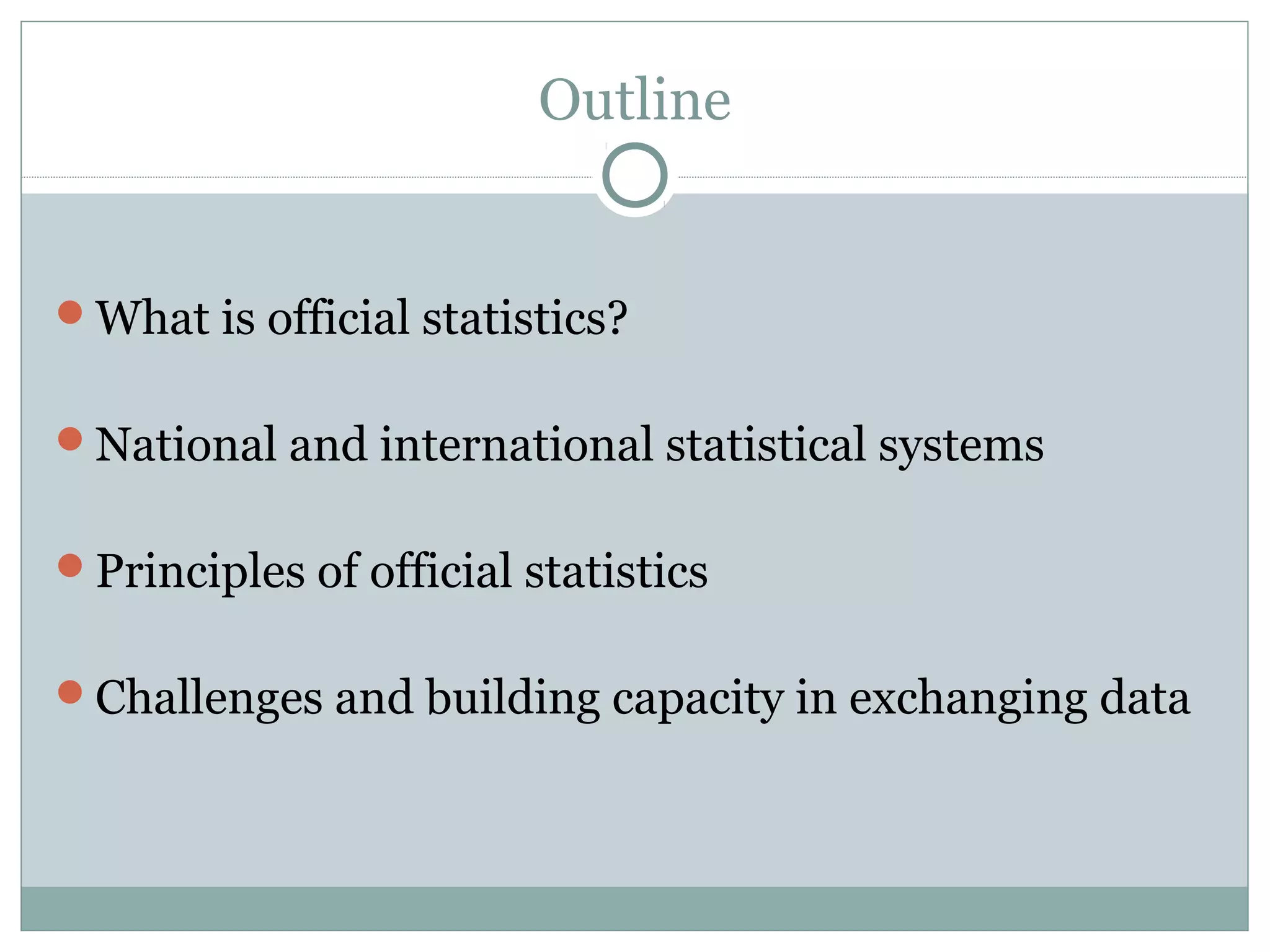 Official Statistics & Statistical Systems | PPT