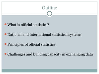 Official Statistics & Statistical Systems | PPT