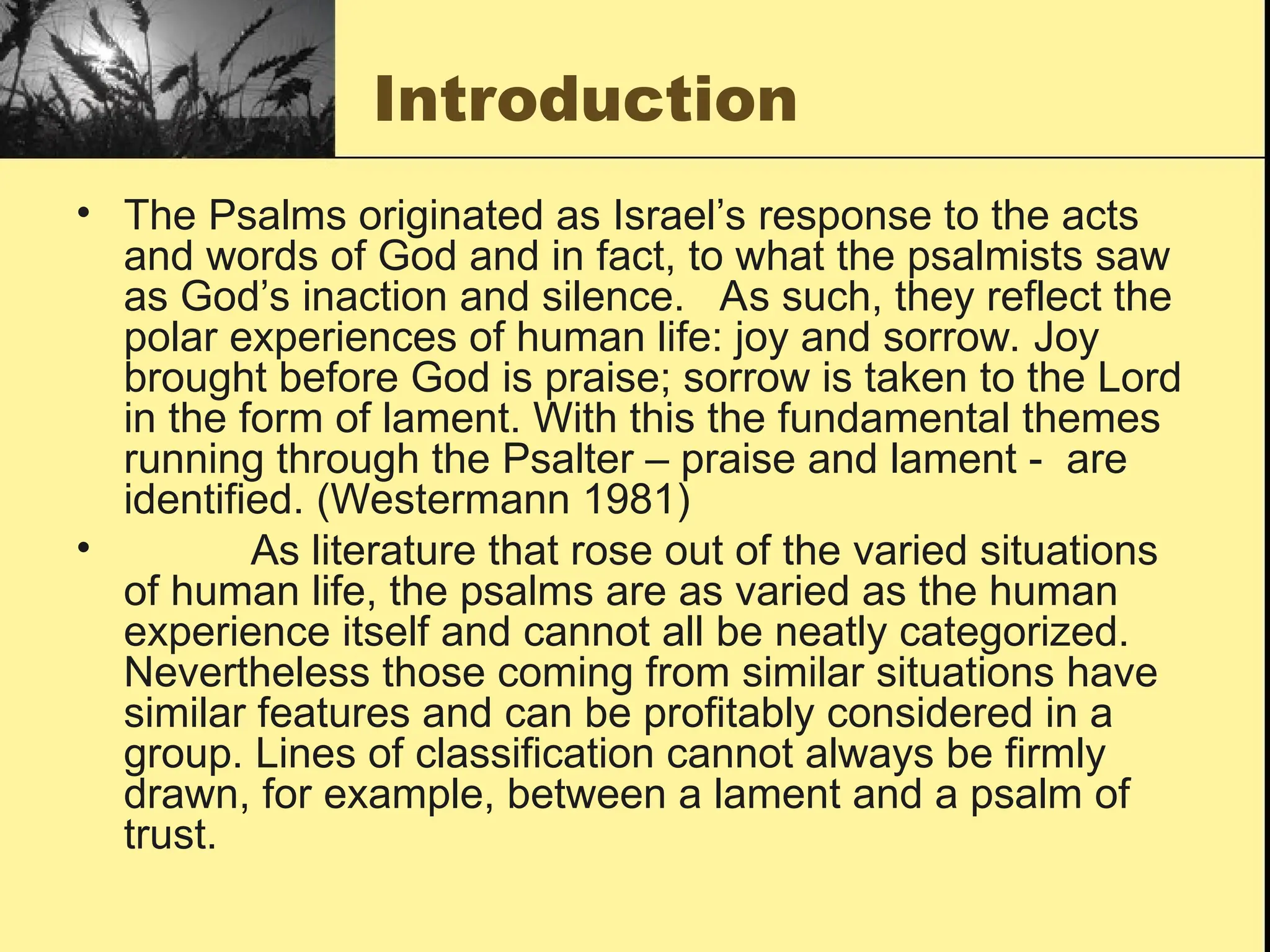 Book of Psalms Powerpoint Presentations. | PPT
