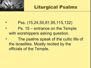 Book of Psalms Powerpoint Presentations. | PPT