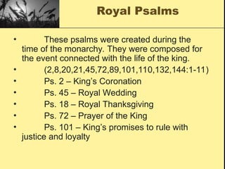 Book of Psalms Powerpoint Presentations. | PPT