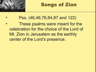 Book of Psalms Powerpoint Presentations. | PPT
