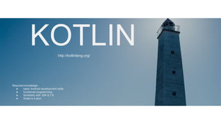 Kotlin Developer Starter in Android projects | PDF