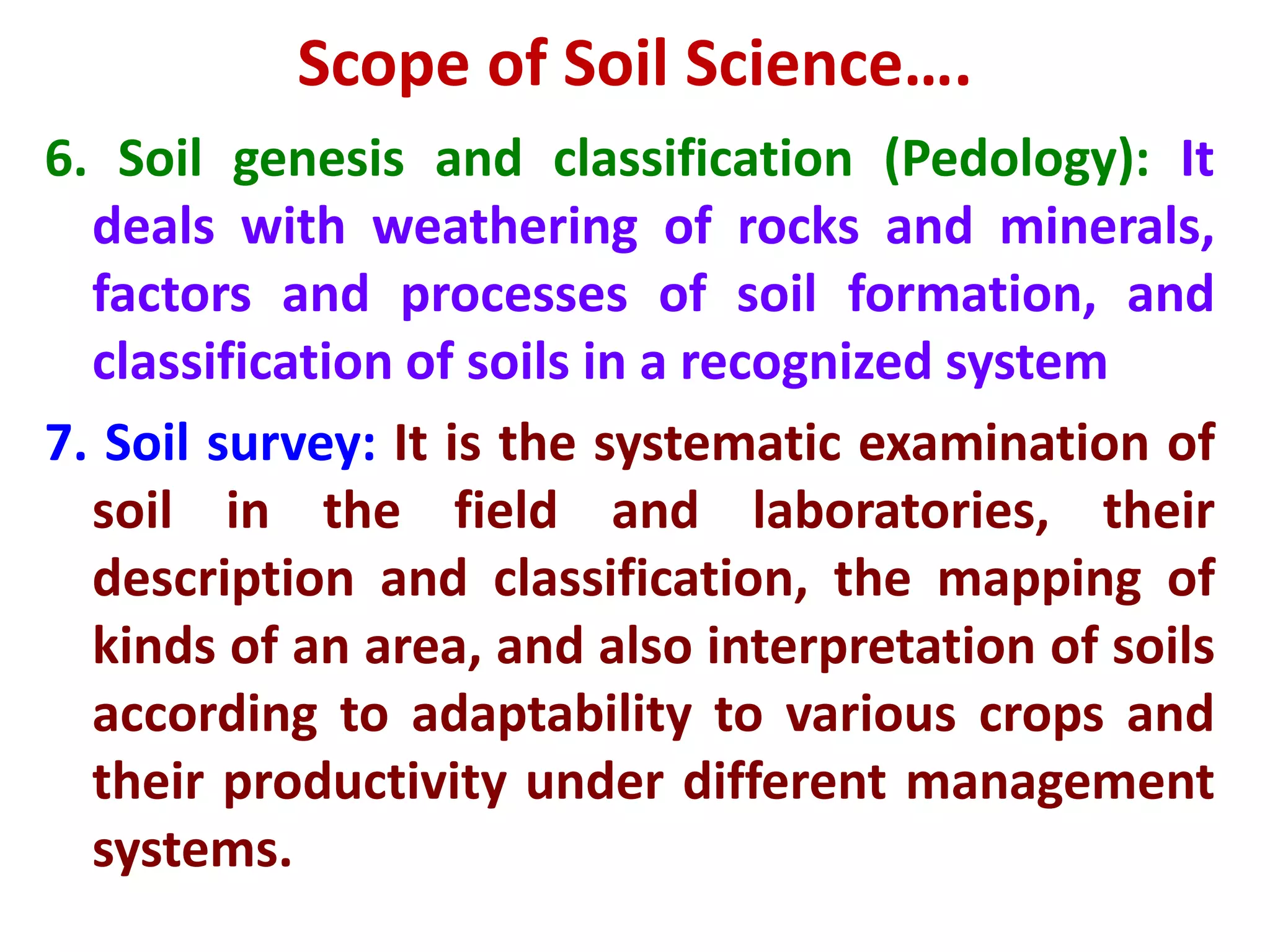 Introduction to soil science | PPTX