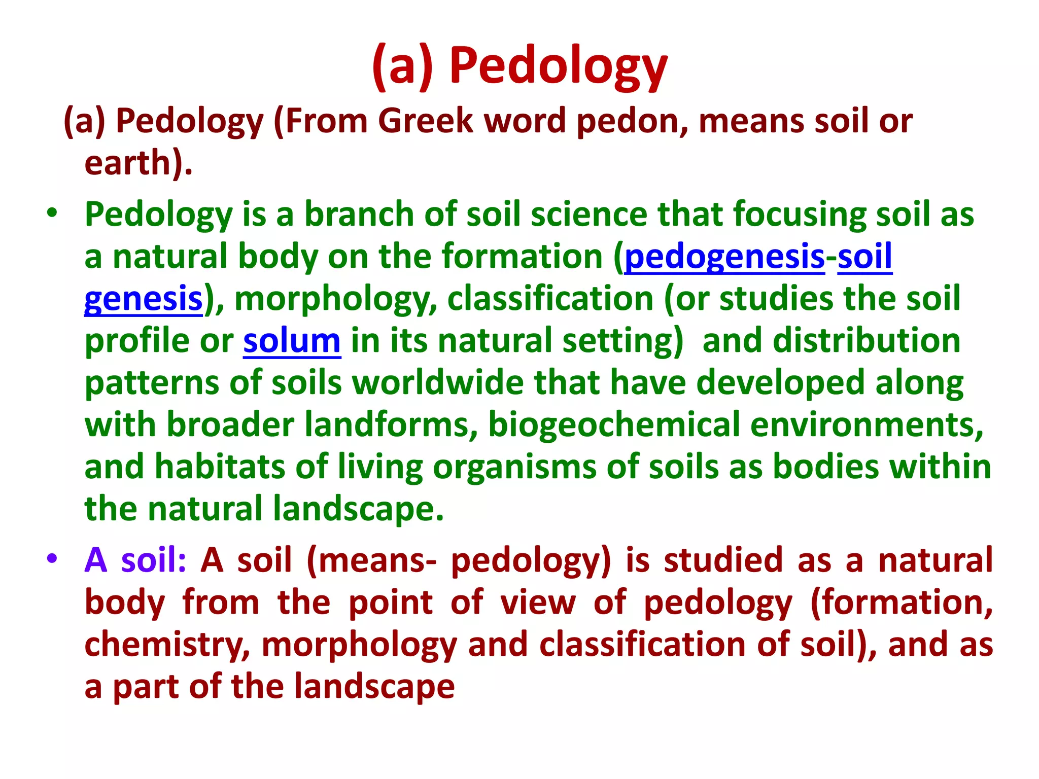 Introduction to soil science | PPTX