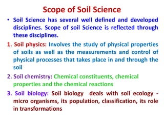 Introduction to soil science | PPTX