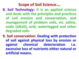 Introduction to soil science | PPTX