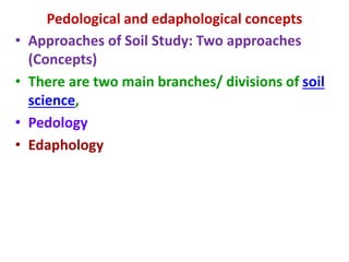 Introduction to soil science | PPTX | Science
