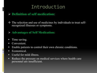 Self Medication Practices | PPSX