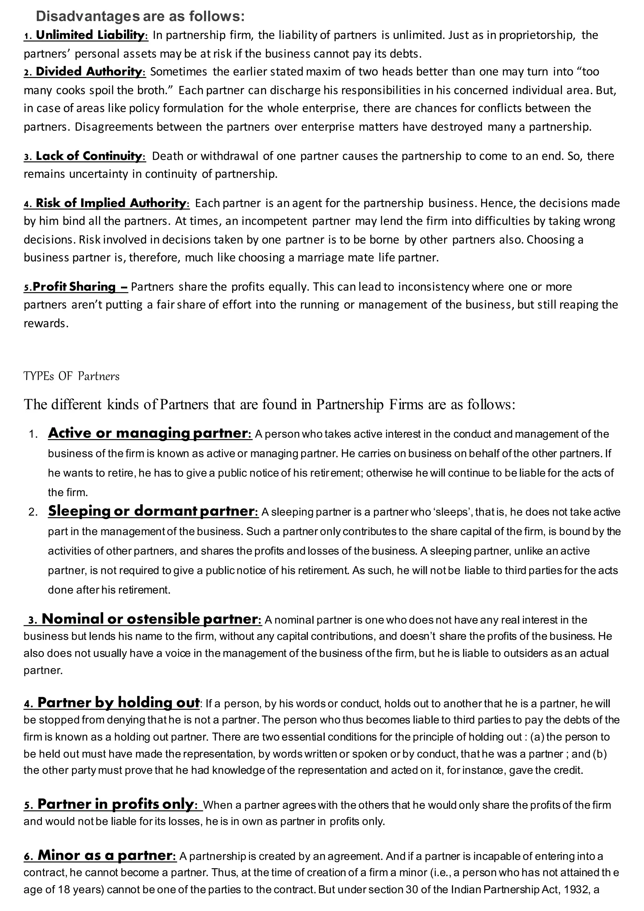 procedure of registration of partnership firm under partneship act | DOCX