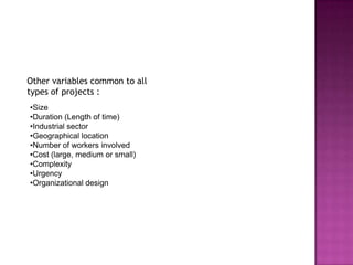 Projects types | PPTX