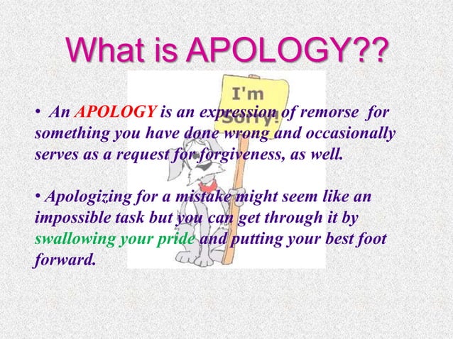 The power of apology | PPT