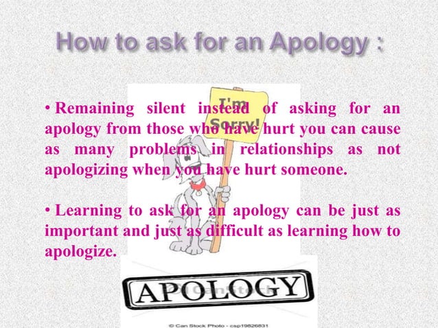 The power of apology | PPT